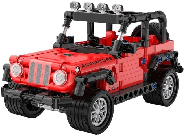CADA 1:18 SCALE Adventure Off-Roader Pull Back Brick Builder Red ...