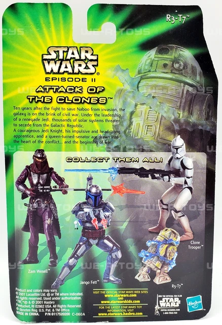 STAR WARS EPISODE II: Attack of the Clones AOTC Sneak Preview R3-T7 ...