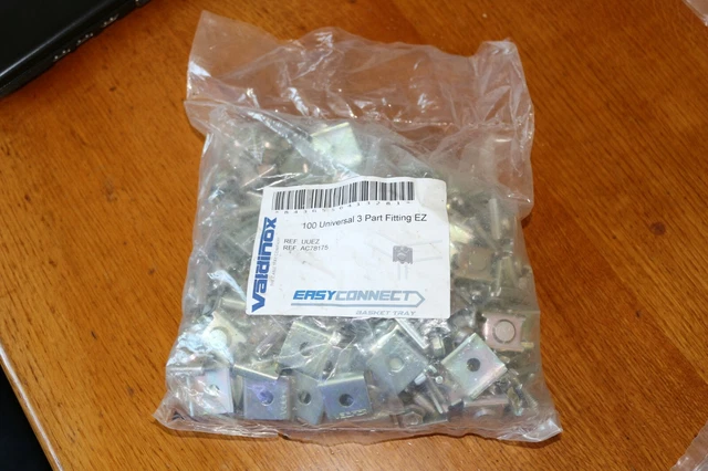 100 UNIVERSAL 3 Part Fitting EZ UUEZ Cable Basket Tray Coupling ...