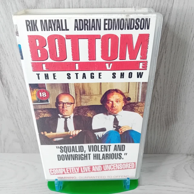 BOTTOM LIVE THE Stage Show Vhs Tape - Rare Retro Movie Cassette Comedy ...