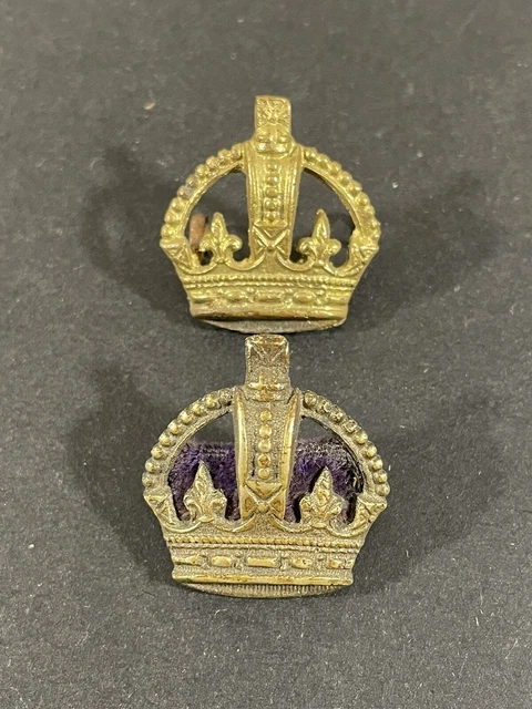 WW1 BRITISH ARMY, Major's (Officer) Tudor Crown Shoulder Badges £12.00 ...