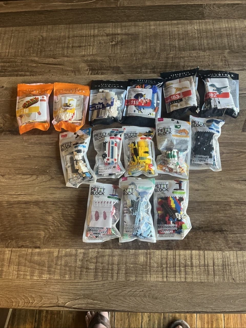 PETIT BLOCK NANO Block Daiso Micro Sized Building Blocks Lot Of 14 ...