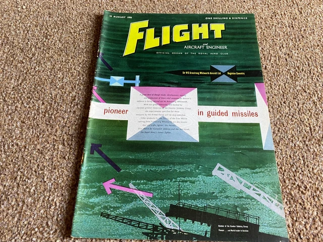 FABK6 FLIGHT MAGAZINE Cover Page Advert 11X8 Armstrong Whitworth ...