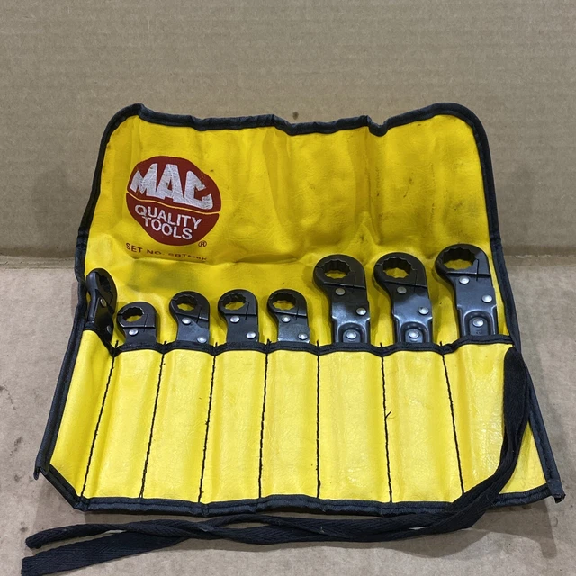 MAC TOOLS ~ 8Pc ~ Metric Ratcheting Flare Nut Line Wrench Set. SRTM8K ...