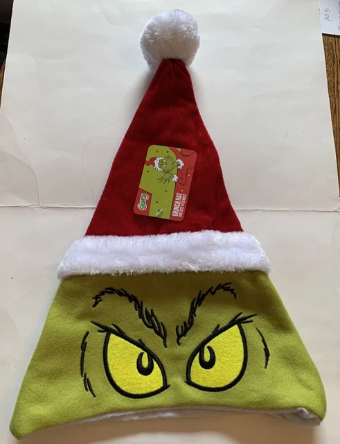 DR. SEUSS THE Grinch NEW Grinch Santa Hat - One Size Fits Most £12.22 ...