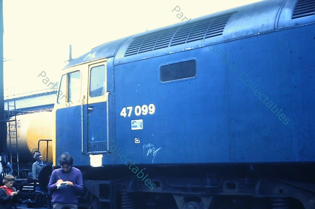 ORIGINAL 35MM RAILWAY Slide Locomotive 47099 Crewe Works (942B16) £2.70 ...