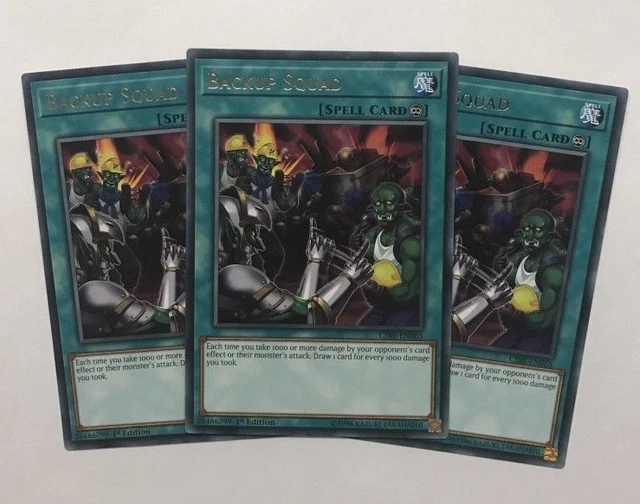 YU-GI-OH! CIBR-EN065 - Backup Squad Playset (x3) - 1st edition - Rare $1.00 - PicClick AU
