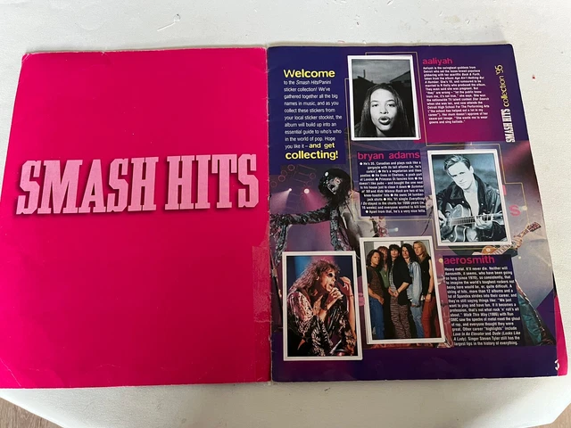 RARE PANINI SMASH Hits 1995 Sticker Album complete all stickers £25.00 ...