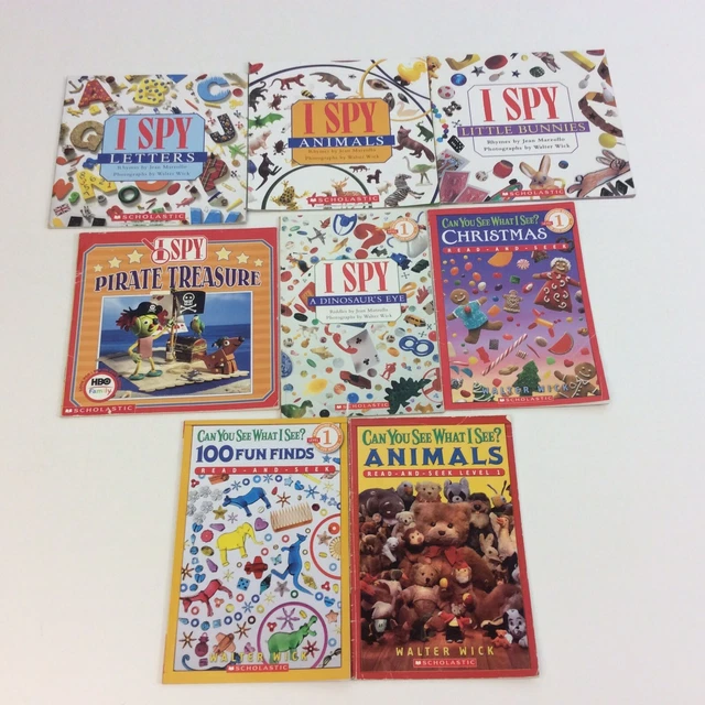 I SPY PUZZLE Kindergarten 1st 2nd 3rd Grade 8 Picture Book Lot $39.99 ...