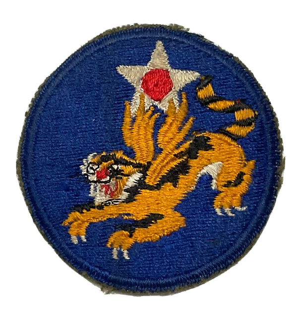 ORIGINAL WWII USAAF U.S. ARMY 14th AIR FORCE CUT EDGE COLOR PATCH NG £ ...