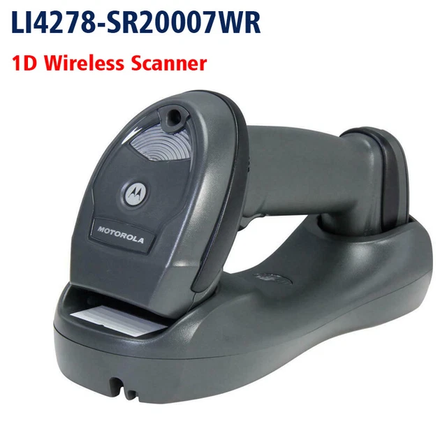 ZEBRA MOTOROLA LI4278-SR20007WR Wireless Bluetooth Barcode Scanner with ...