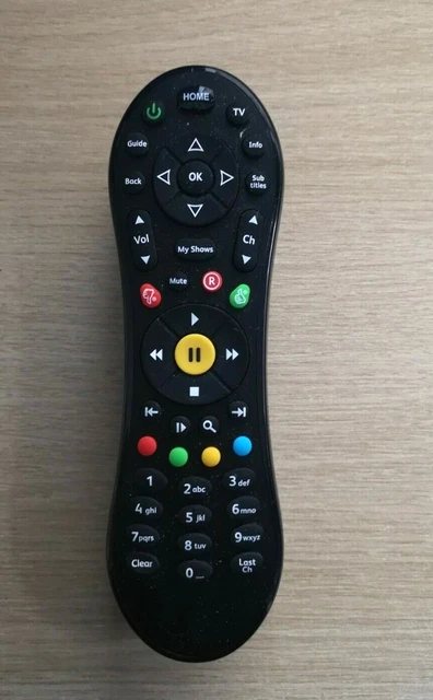 GENUINE OFFICIAL VIRGIN Media V6 Box Mini TV Remote Control Very Good ...