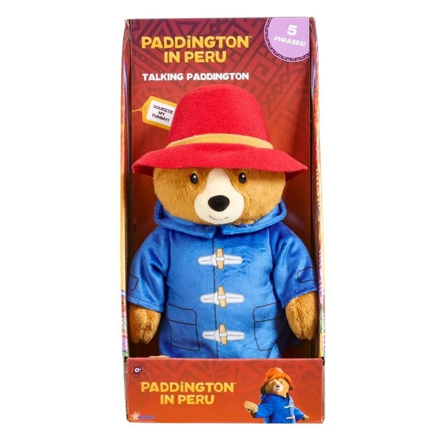 PADDINGTON IN PERU BEAR Talking 5 Phrases Boxed New 2024 - BRAND NEW £ ...