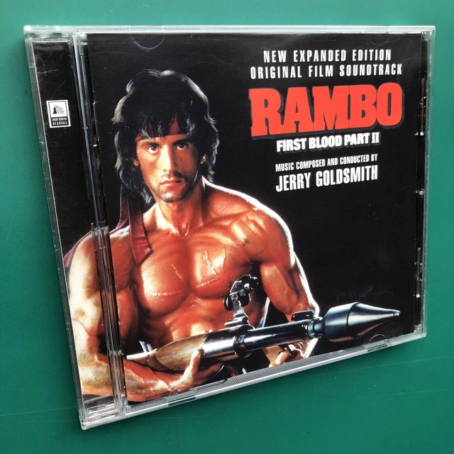 GOLDSMITH RAMBO FIRST BLOOD PT. II Film Soundtrack CD EXPANDED REMASTER ...