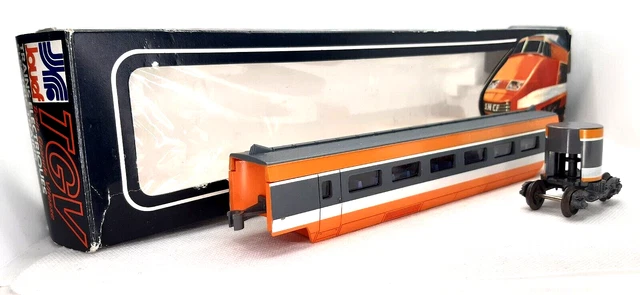 REMORQUE INTERMÉDIAIRE TGV PSE SNCF HO 1/87 JOUEF 5473 train électrique ...