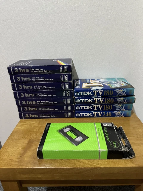 BUNDLE OF 11 “Used Blank” VHS video tapes £16.50 - PicClick UK