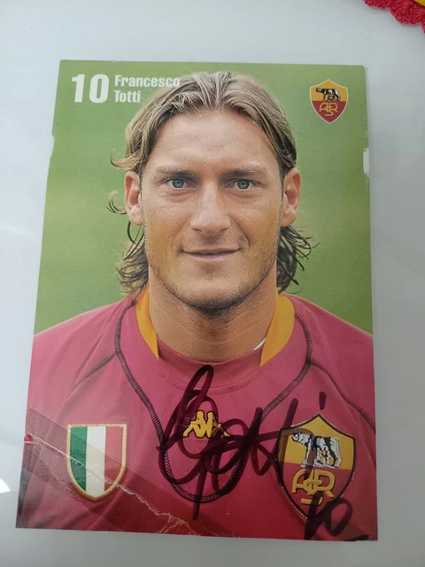 FRANCESCO TOTTI AS Roma Photo Official Autograph Foto Ufficiale ...