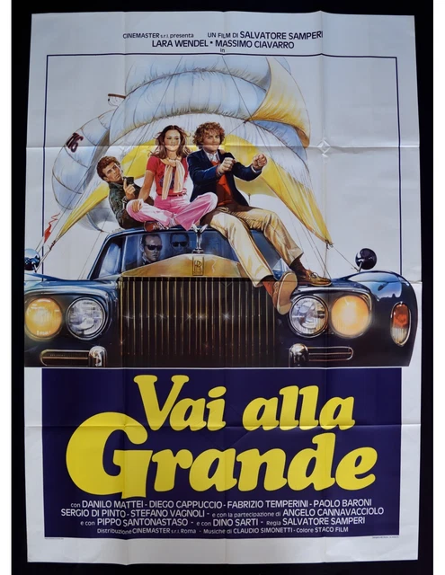 AFFICHE VAI ALLA GRANDE Laura Wendel Massimo Ciavarro Auto Car Samperi ...