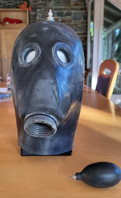 AUFBLASBARE KUGELMASKE / Inflatable Ball Mask Heavy Rubber Studio Gum ...