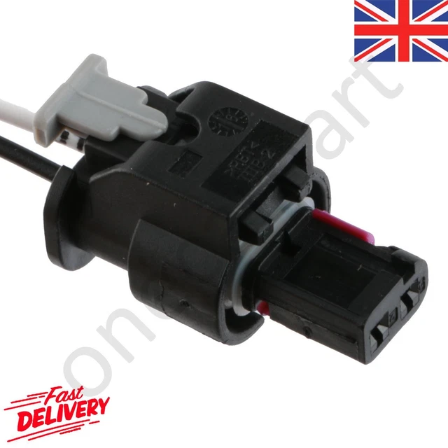 FUEL PUMP 2 Pin Female Pre-Wired Connector For VW Multivan Passat Polo ...