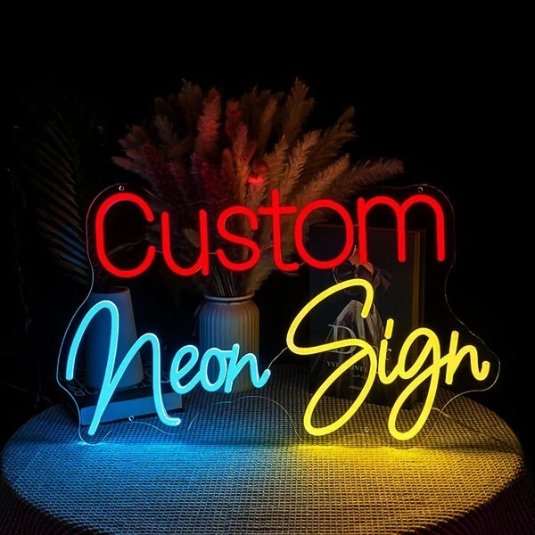 CUSTOM NEON SIGN LED Light Acrylic Neon Bespoke Customise your own ...