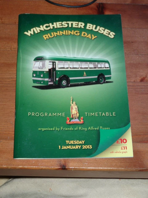 WINCHESTER BUSES RUNNING Day Programme Timetable 1st Jan 2013 £2.50 ...