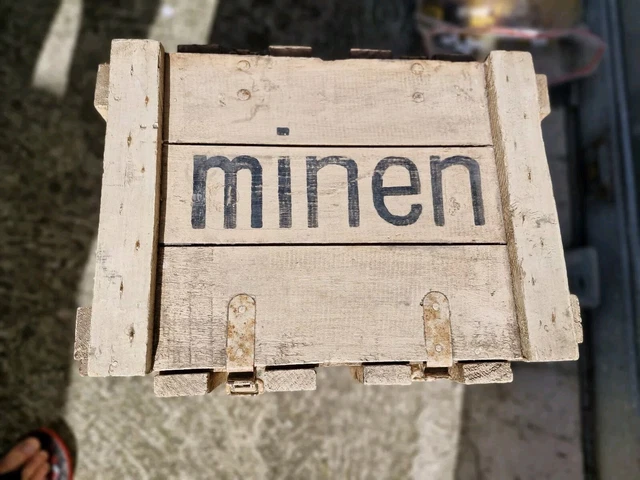 CAISSE ARMEE ALLEMANDE Wehrmacht Ww2 2 Guerre Mondiale Marquee Minen ...