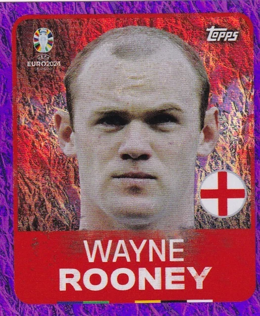 TOPPS EURO 2024 Sticker Legends LEG 3 Wayne Rooney Legend Purple ...