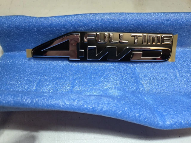 GENUINE TOYOTA LAND Cruiser Lexus Rear Chrome "Full Time 4Wd" Emblem ...