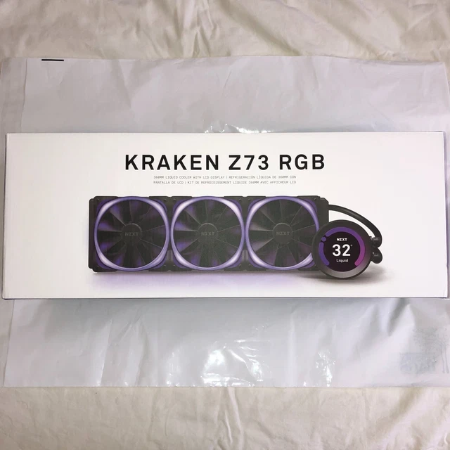 NZXT KRAKEN Z73 White RGB LCD AIO 360mm CPU Water Cooler - NO FANS £180 ...