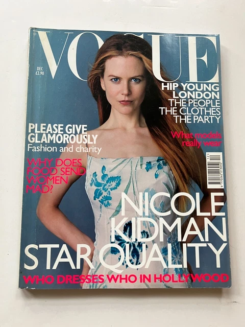 UK VOGUE MAGAZINE December 1998, Nicole Kidman £20.00 - PicClick UK