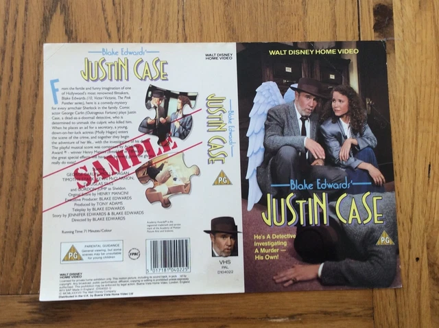 JUSTIN CASE DISNEY Sample Big Box Video Cover (VHS) VGC. £2.99 ...
