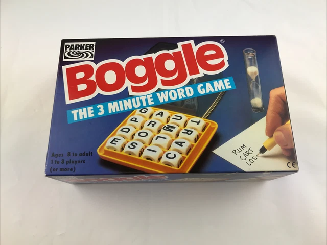 VINTAGE BOGGLE 1987 3 Minute Word Dice Game by Parker - VGC £5.99 ...