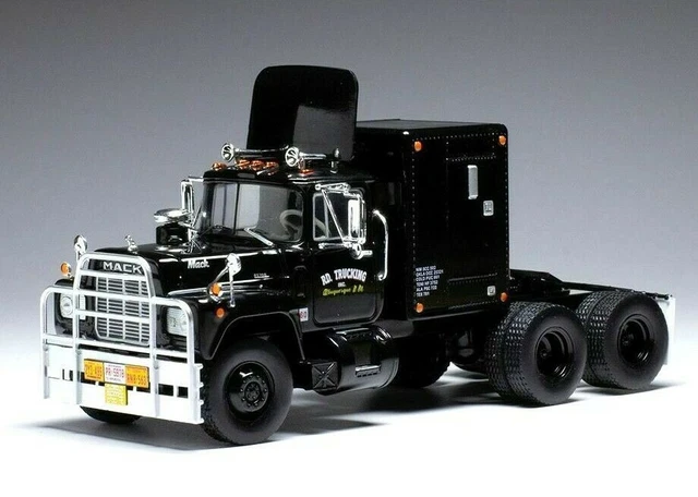 IXO MODEL TRUCKS Mack R Series + Rear Cabin 1966 Black 1-43 Scale Tr100 ...