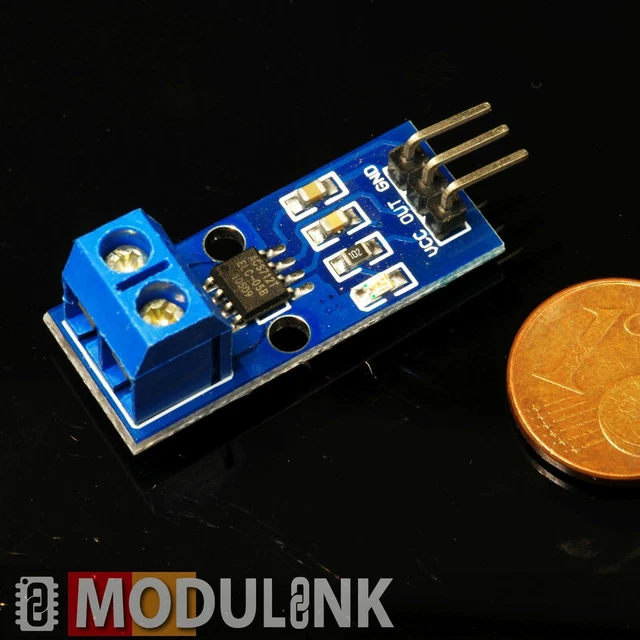 Stromsensor +/- 35 A Kontaktlos Hall Sensor WCS1800 5V DC Mit Überstrom ...