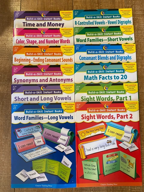 12 BUILD-A-SKILL INSTANT Books Grades K-1 Creative Teaching Press $16. ...
