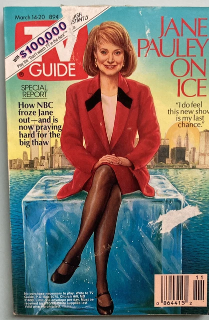 TV GUIDE MARCH 14 1992 JANE PAULEY /Small Tear & Creased Cover New ...