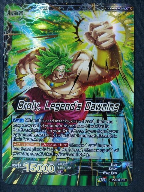 BROLY LEGEND'S DAWNING Foil - Mythic Booster - Dragon Ball Super Card ...