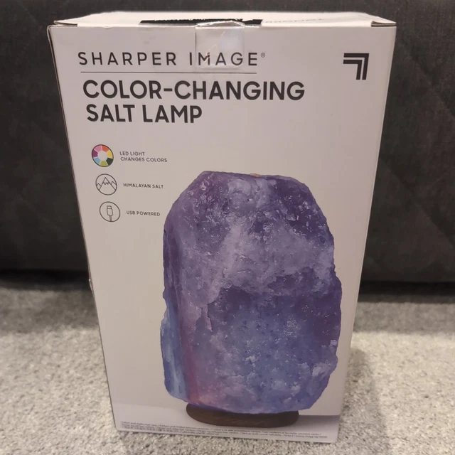 LED COLOR CHANGING Himalayan Salt Lamp Natural Crystal Relaxing USB ...