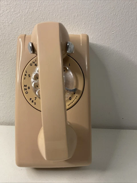 VINTAGE ITT TAN Rotary Wall Phone (No Cords) Untested (No Box) £48.18 ...