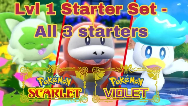 POKEMON SCARLET VIOLET Starters - Fuecoco Quaxly Sprigatito - Fast ...