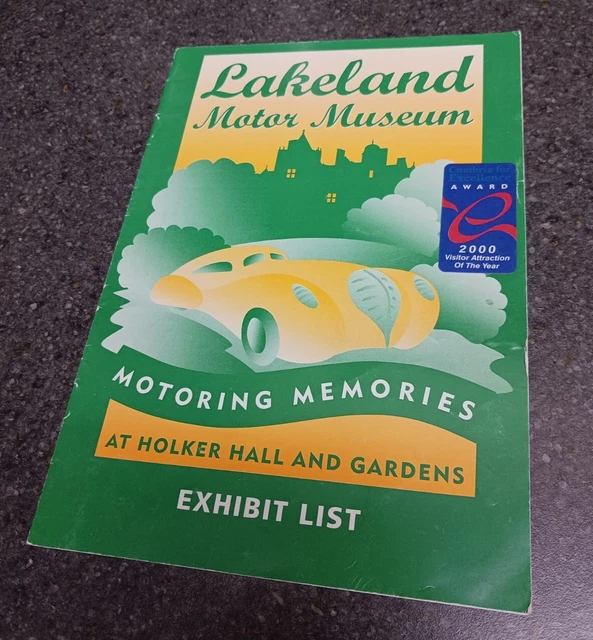 RARE 2000 VINTAGE Lakeland Motor Car Museum Brochure UK Holker Hall ...