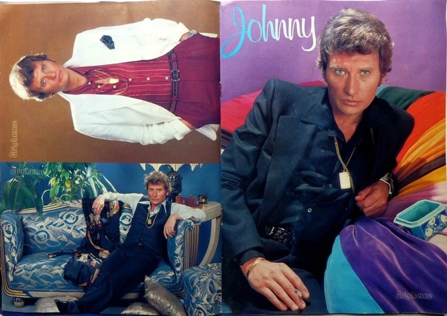 *JOHNNY HALLYDAY = POSTER Coupure de presse 2 PAGES 1977 / CLIPPING EUR ...