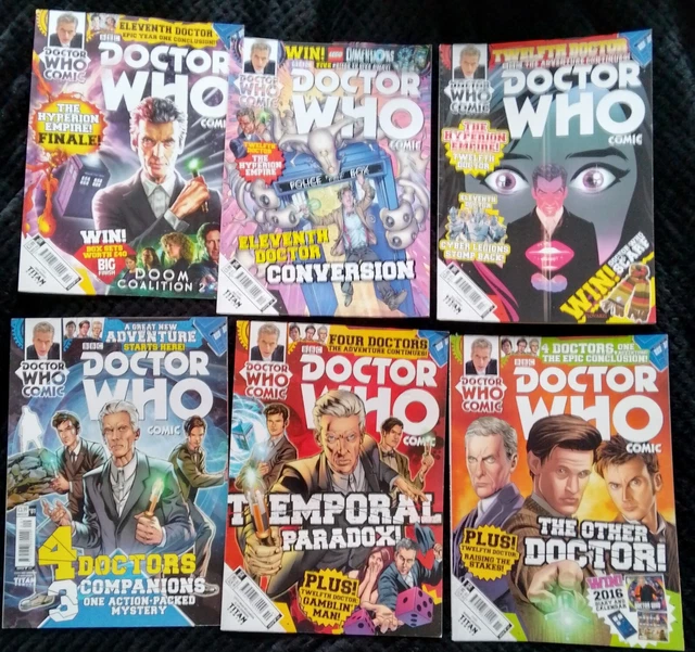 DOCTOR WHO COMIC- Titan Comics issues #1 to #6 inclusive pack. VGC 2015 ...
