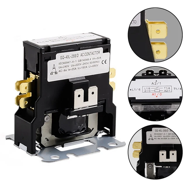 FOR AIR CONDITIONER AC Contactor 220V Contactor 220VAC Dust Protection ...