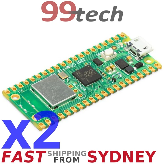 2X RASPBERRY PI Pico W RP2040 Microcontroller MicroPython Arduino Board - SYDNEY $38.90 ...