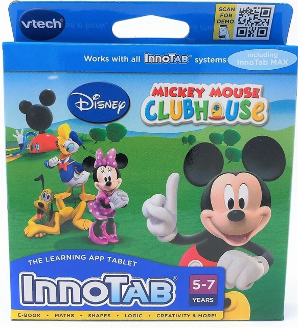 DISNEY MICKEY MOUSE Clubhouse VTech Innotab Max Learning Tablet App ...