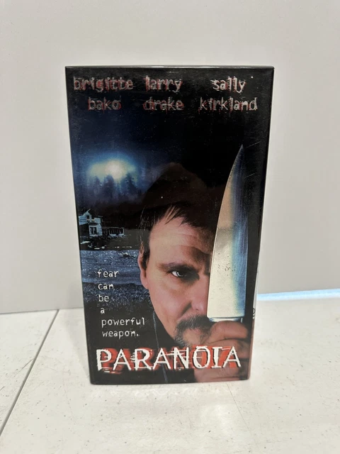 PARANOIA VHS HORROR Movie Tested Copy Larry Drake Sally Kirkland ...