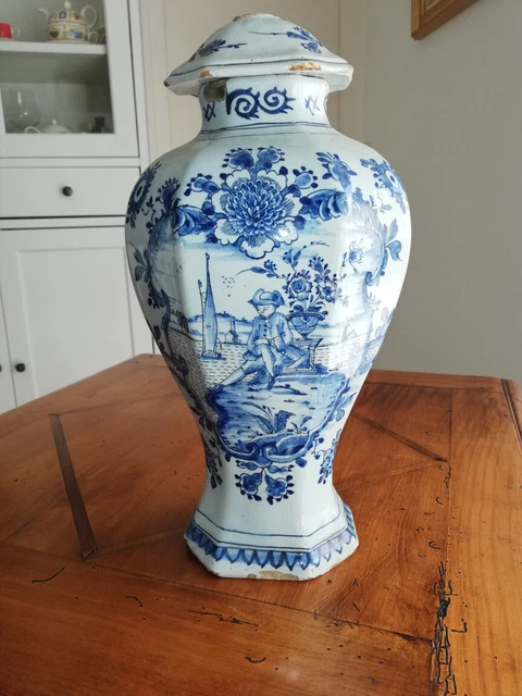 POT ANCIEN EN faïence de Delft, 18ème siècle. EUR 210,00 - PicClick FR