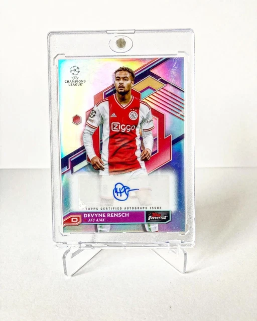 DEVYNE RENSCH, TOPPS Finest Autograph, Ajax Amsterdam Uefa UCL EUR 10 ...